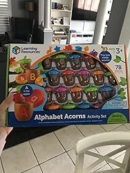 Learning Resources Alphabet Acorns Activity Set, Develops Letter Recognition, Educational Toys ...