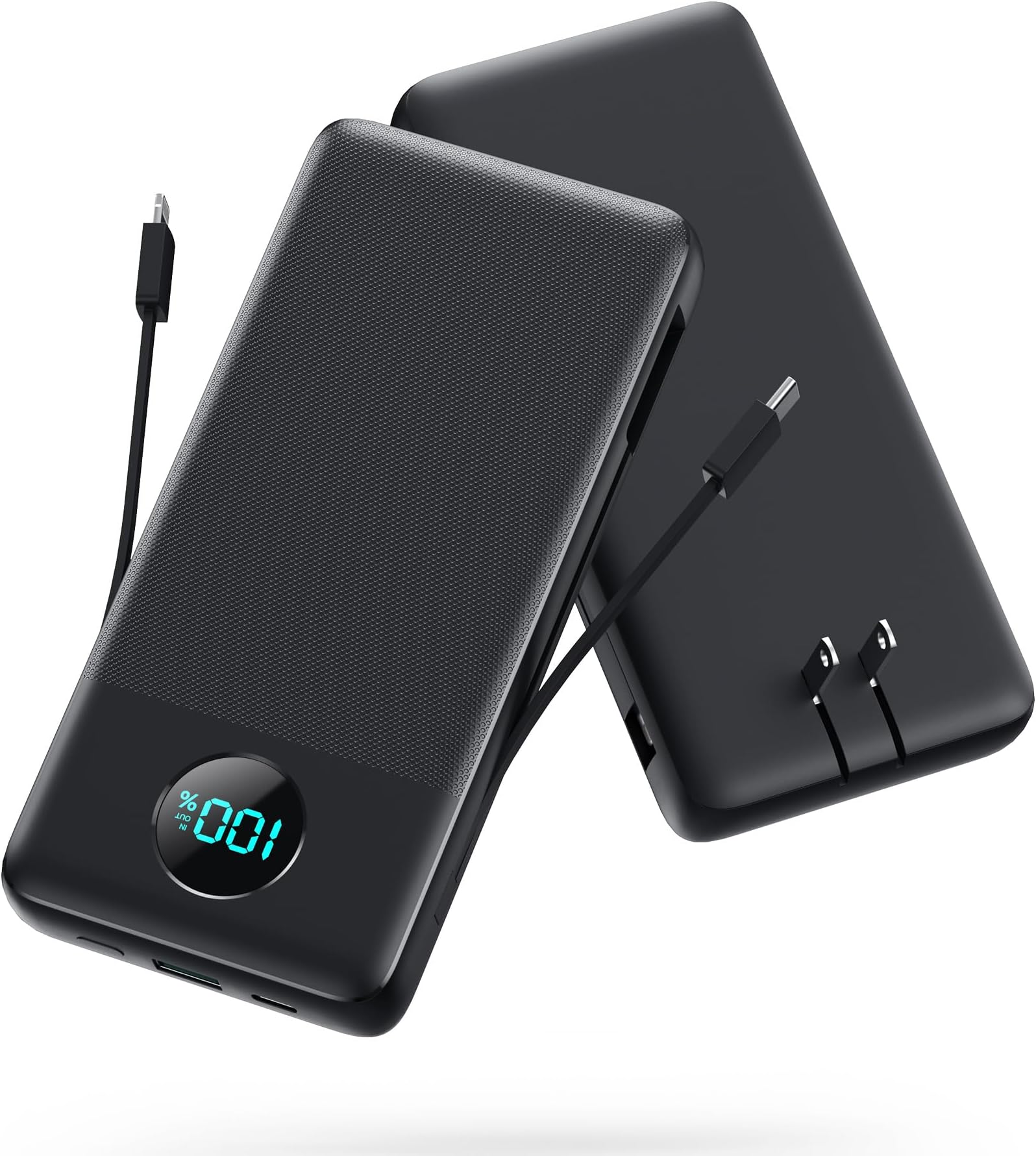 Amazon.com: Portable Charger for iPhone with Built in Cables and Wall ...