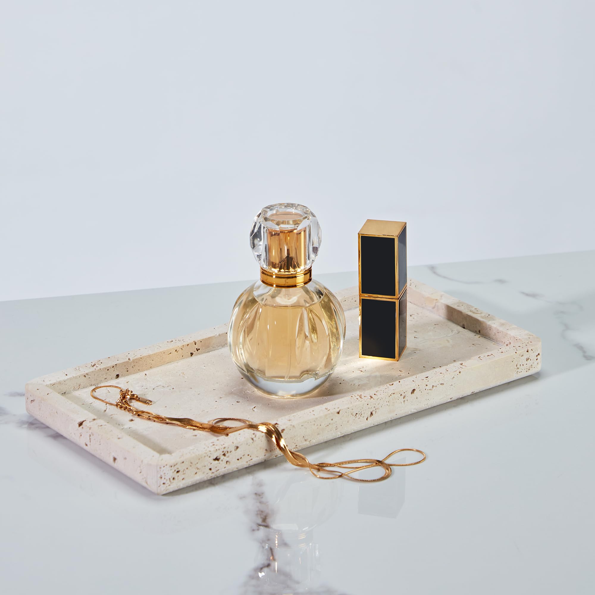 Amazon.com: Generic Pierce Travertine Bath Accessories (Vanity Tray ...