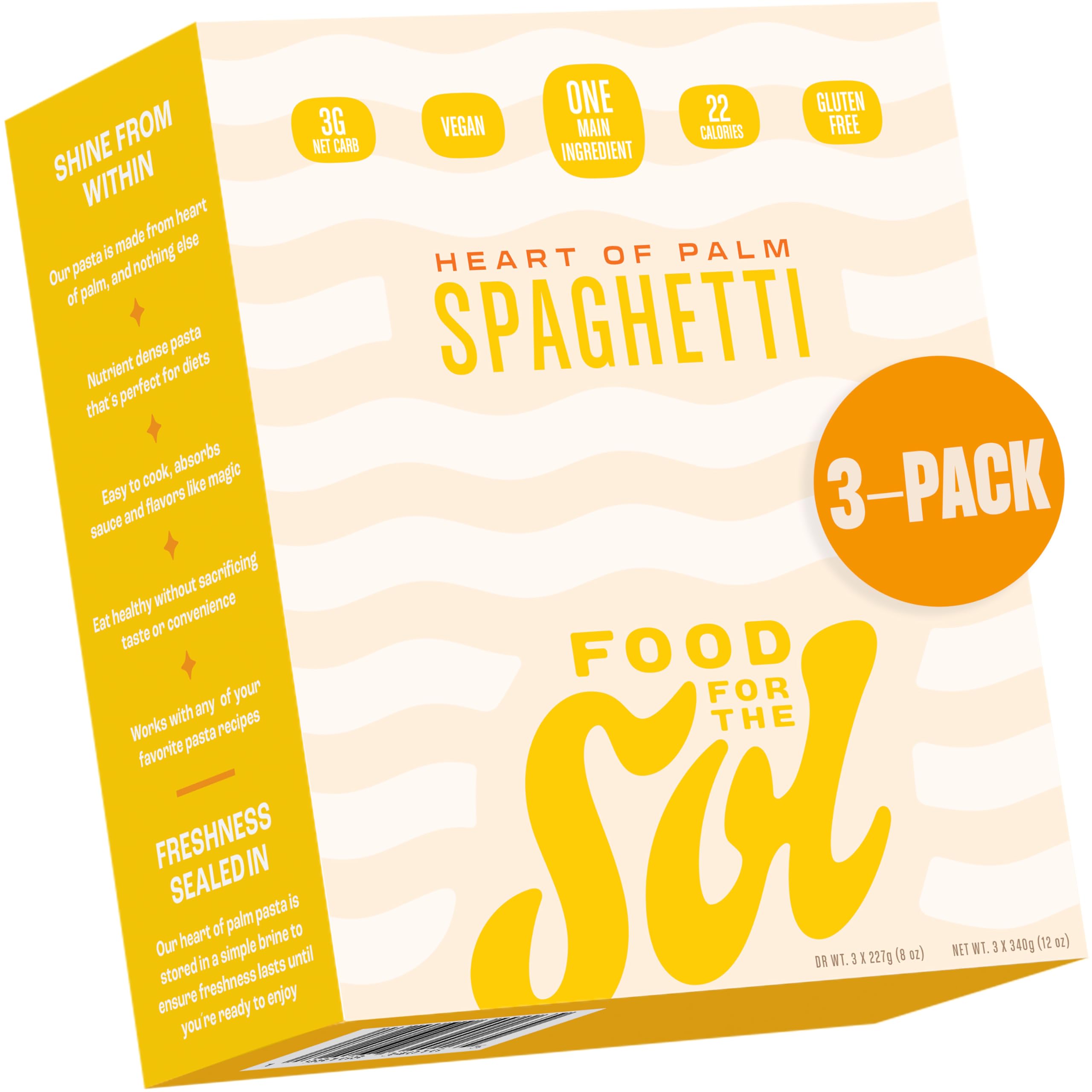 Amazon.com: Hearts of Palm Spaghetti (3-Pack/6 Servings) - Delicious ...