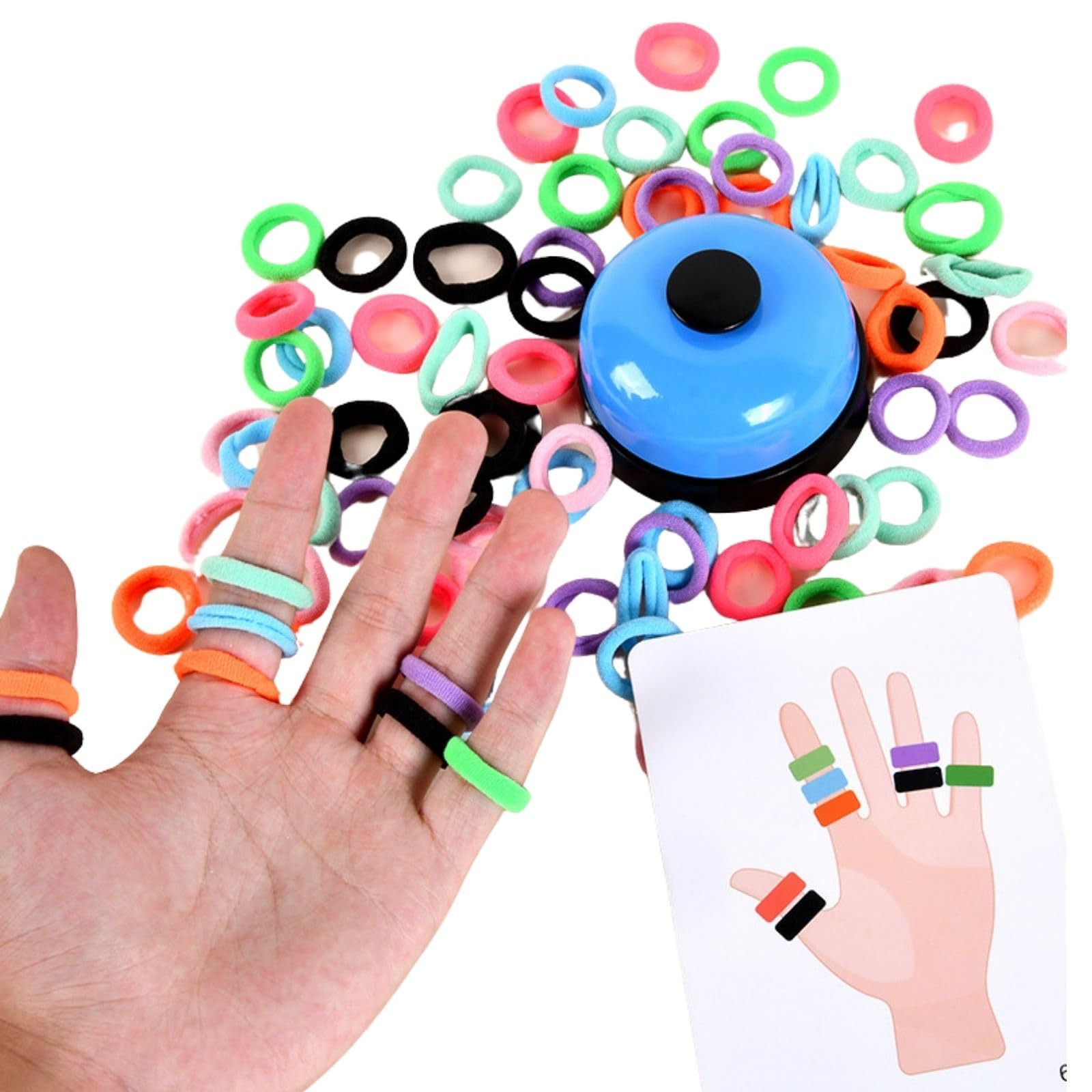 Amazon | geneX リングディング ゲーム ボードゲーム テーブルゲーム 指遊び カードゲーム 早押しボタン ゴム 80個セット | カードゲーム・トランプ | おもちゃ