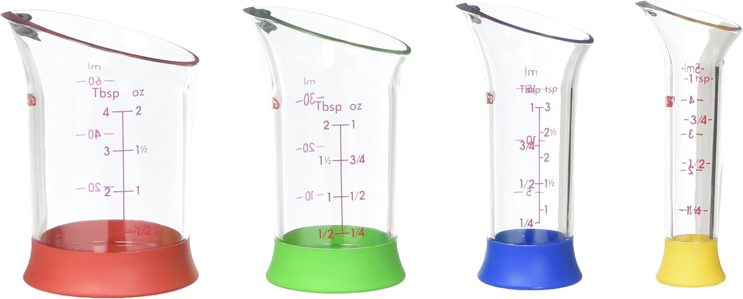 Amazon.com: Chef'n Set of 3 Adjustable Measuring Beakers, Clear: Home ...