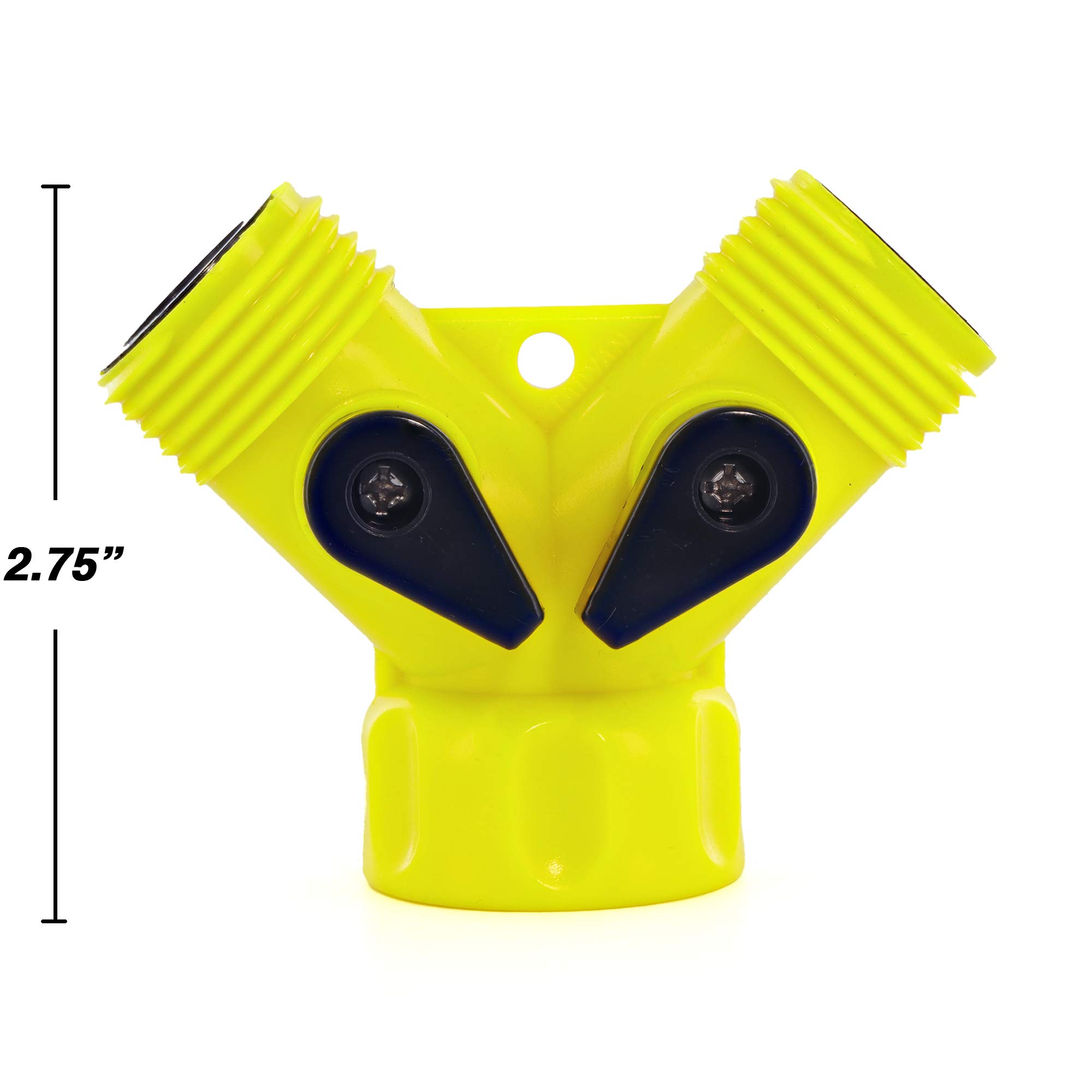 Snapklik.com : 2 Way Hose Adapter Y Valve Garden Hose Connector Non ...