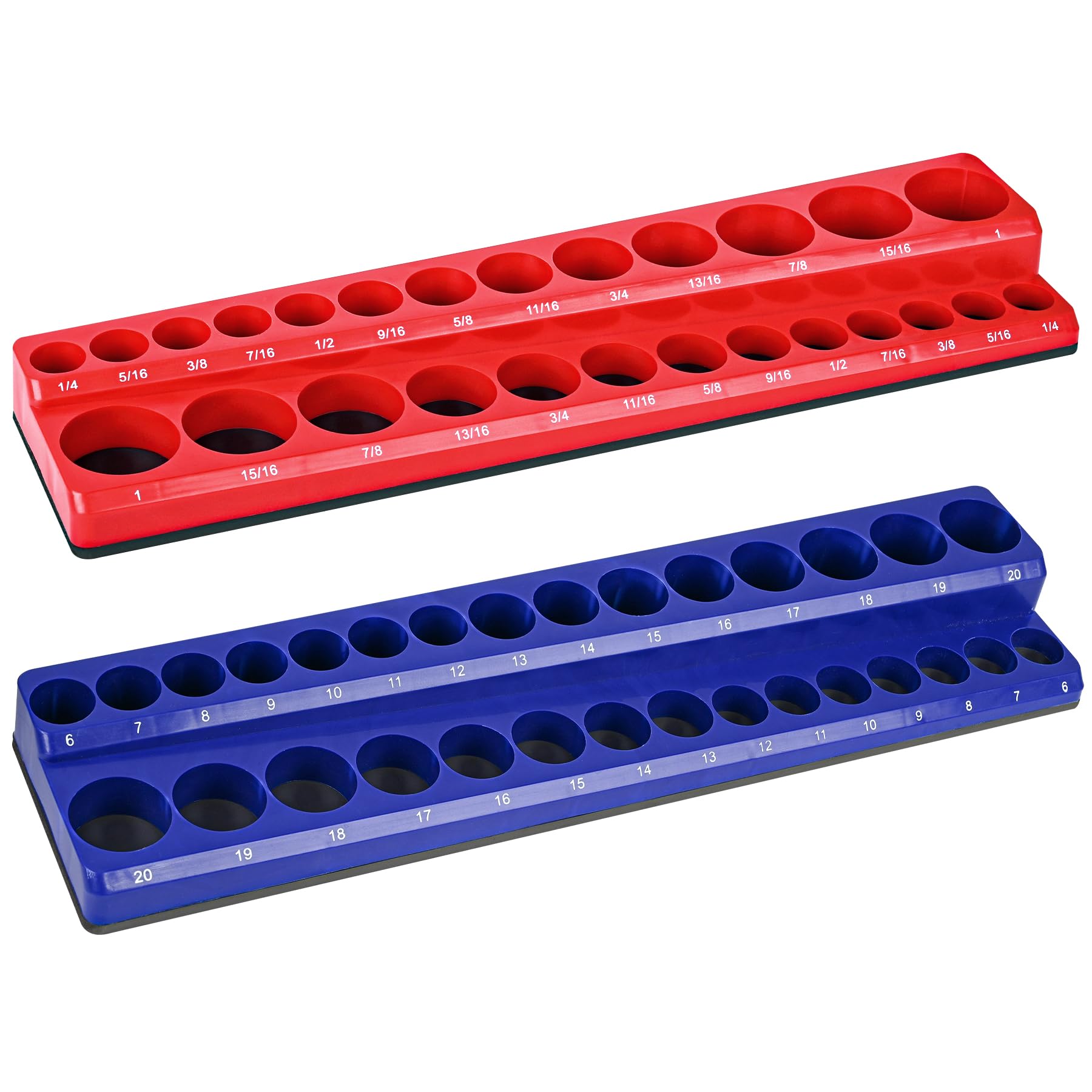 Snapklik.com : Magnetic Socket Organizer 2-Piece Magnetic Socket Holder ...