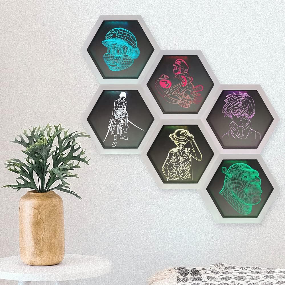 Cololight Hexagon Quantum Lights Smart LED Modular Wall Light 6piece ...