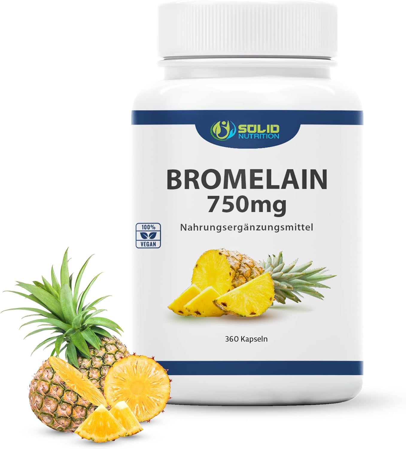 Bromelain hochdosiert - 360 Kapseln magensaftresistent pro Dose - XXL ...
