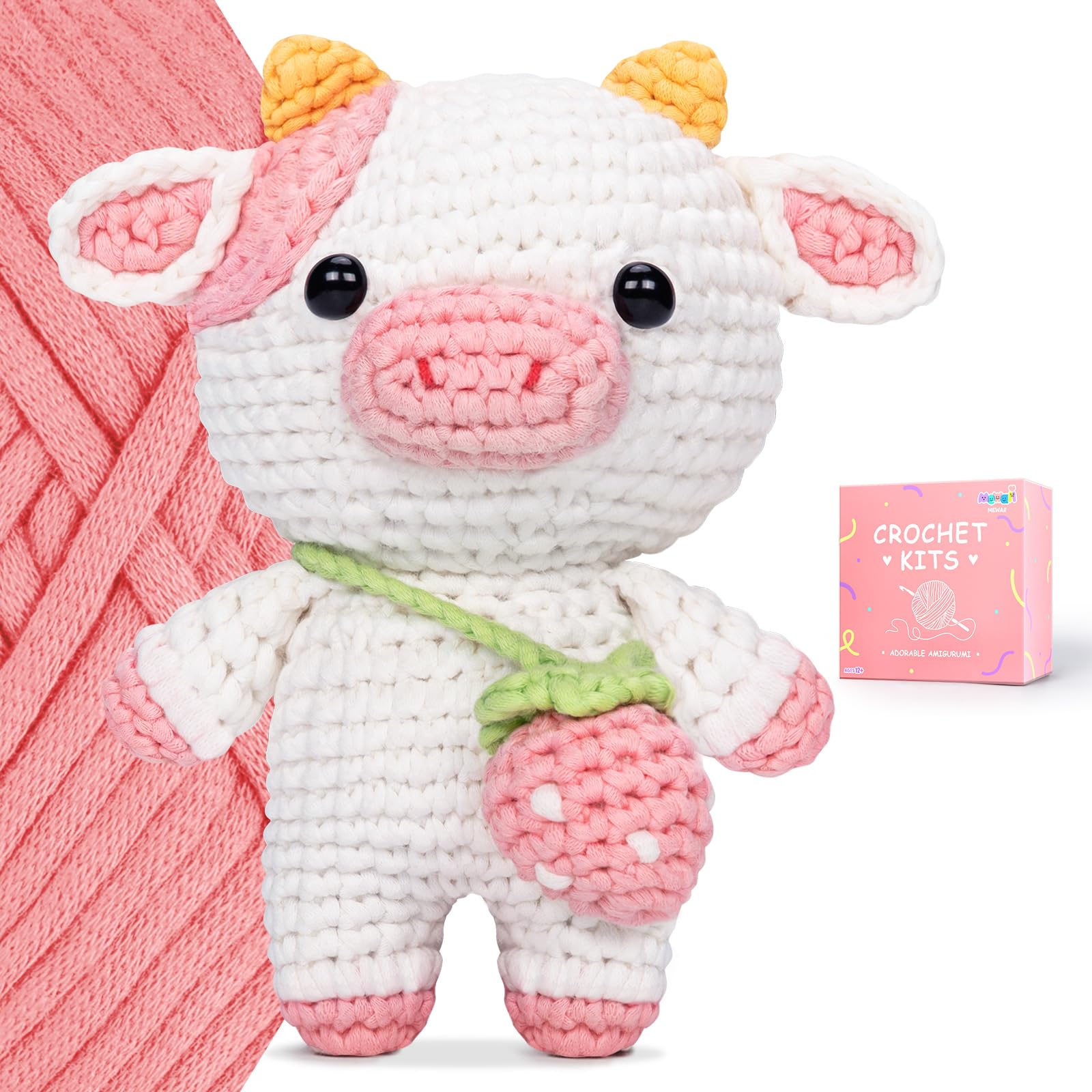 Amazon.com: Mewaii Crochet Kit, Crochet Kit for Beginners with Easy ...
