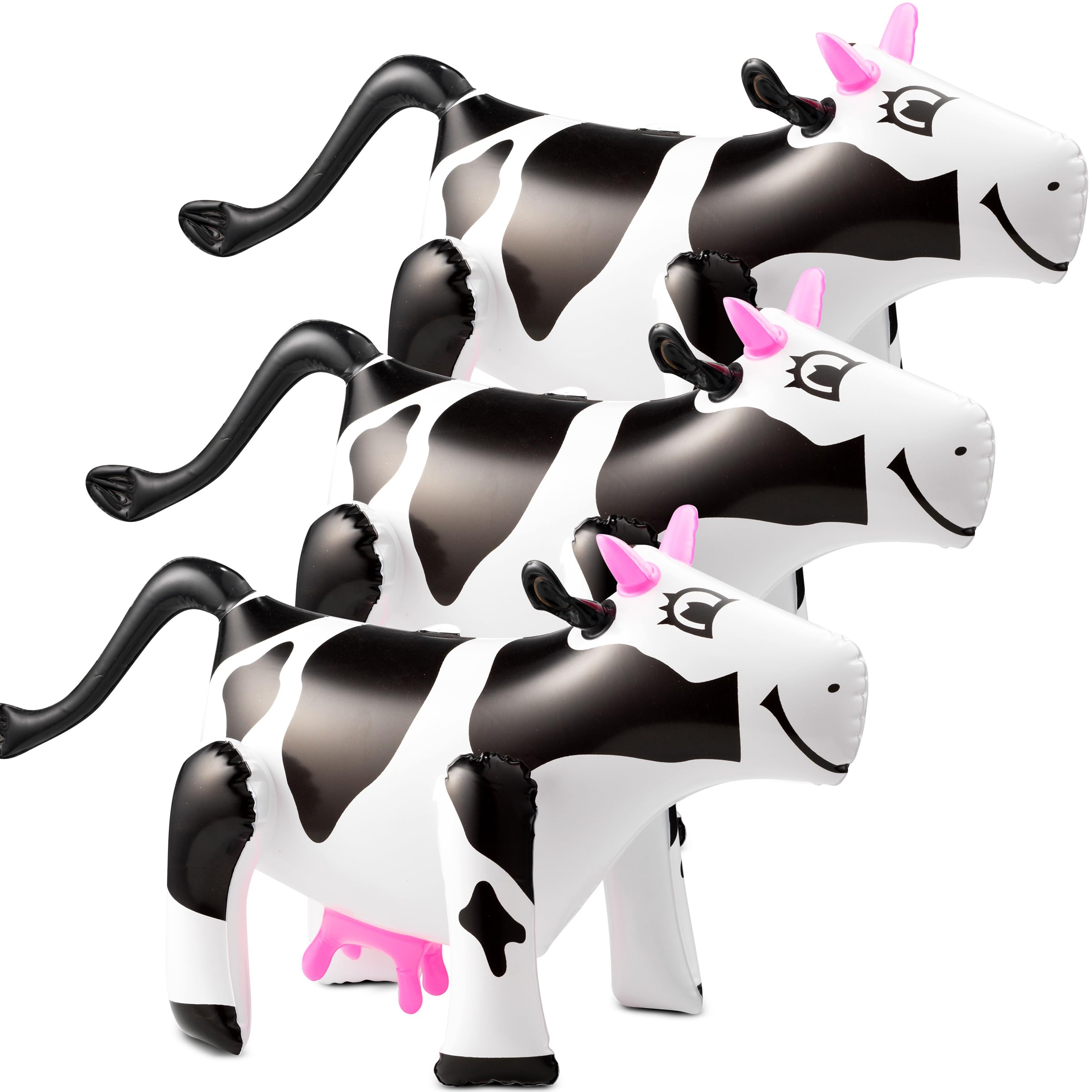Amazon.com: Inflatable Cows (Pack of 4) 17-Inch Cows, Fun Blow Up ...