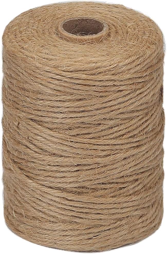 Amazon.com : Vivifying 328 Feet Natural Jute Twine, 6Ply 2.32mm Thick ...