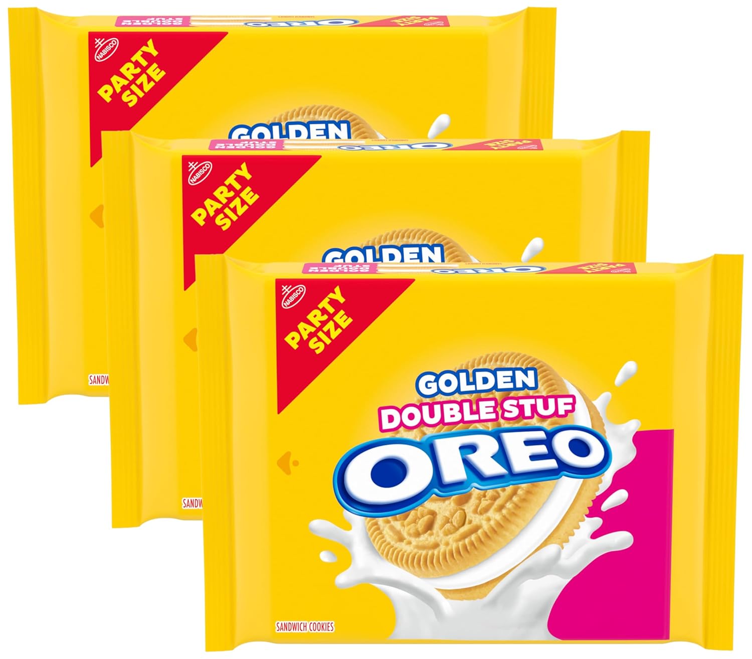 Amazon.com : OREO Double Stuf Golden Sandwich Cookies, Party Size, 24. ...
