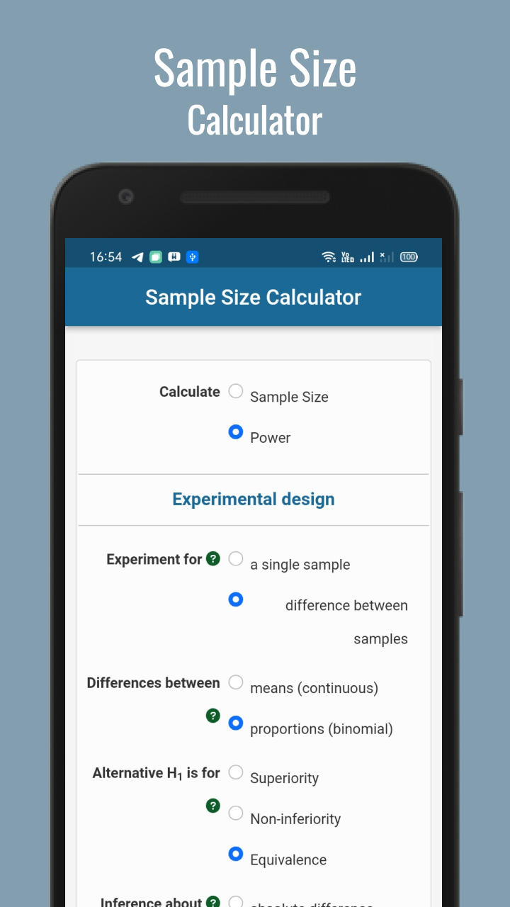 Sample Size Calculator - App on Amazon Appstore