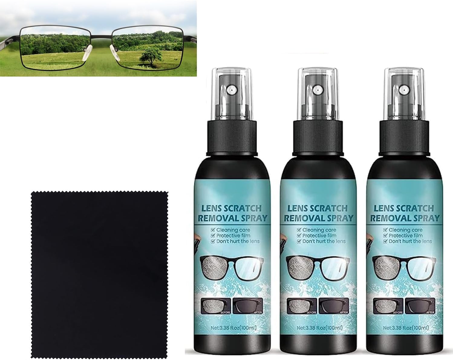 Amazon.com: ANRUI Lens Scratch Removal Spray, Glasses Windshield Repair ...