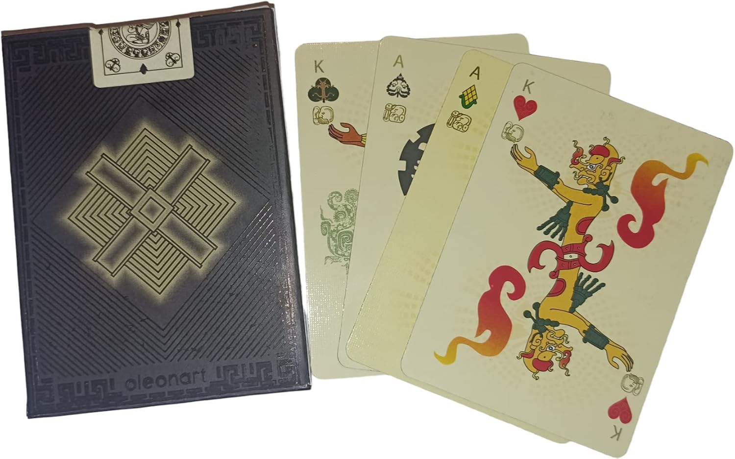 Amazon.com: oleonart Maya Playing Cards - Casino Maya - Glossy Finish ...