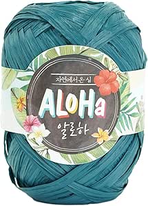 Amazon.com: Aloha Raffia Ribbon Yarn for Hat & Bag Polynosic Rayon 100% ...