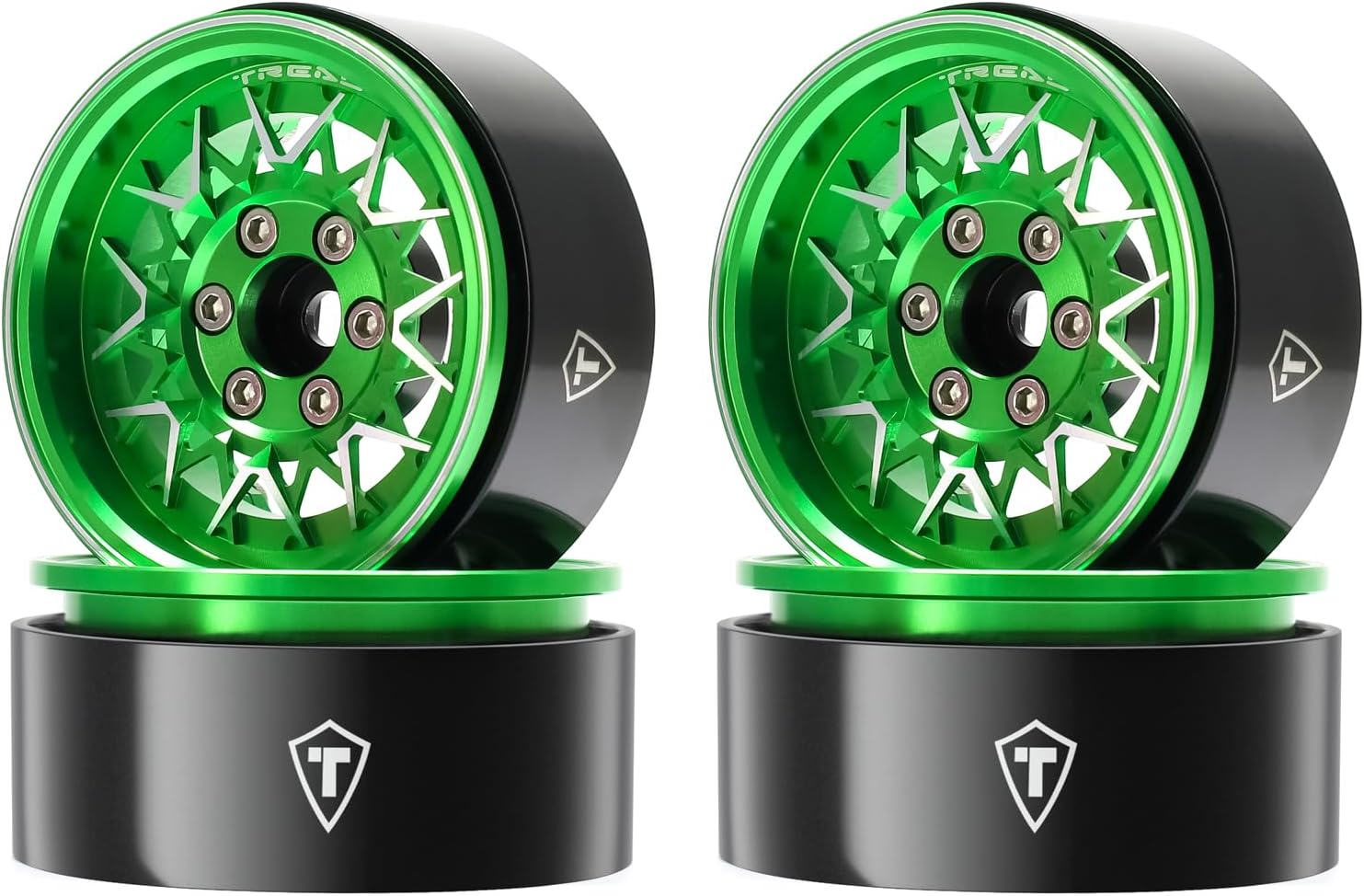 Amazon.com: TREAL 1.9 Beadlock Wheels Fasion RC Wheel Rims(4P) for ...