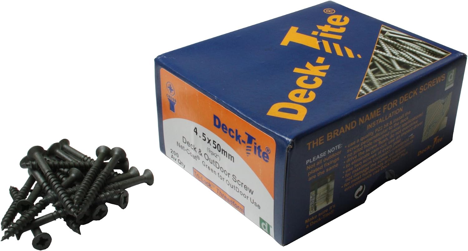 Deck-Tite TFDT08100 4 x 40mm Screws : Amazon.co.uk: DIY & Tools