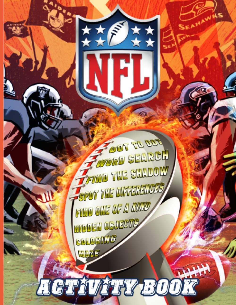 Nfl Activity Book Nfl National Football League Word Search Dot ...