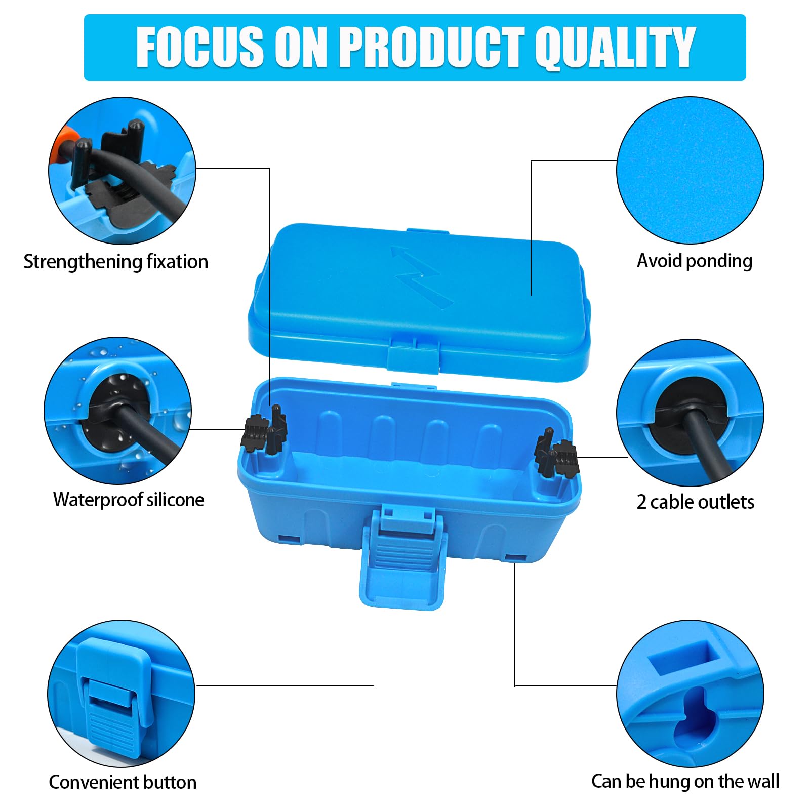 Snapklik.com : 3PCS Weatherproof Electrical Connection Box, Outdoor ...