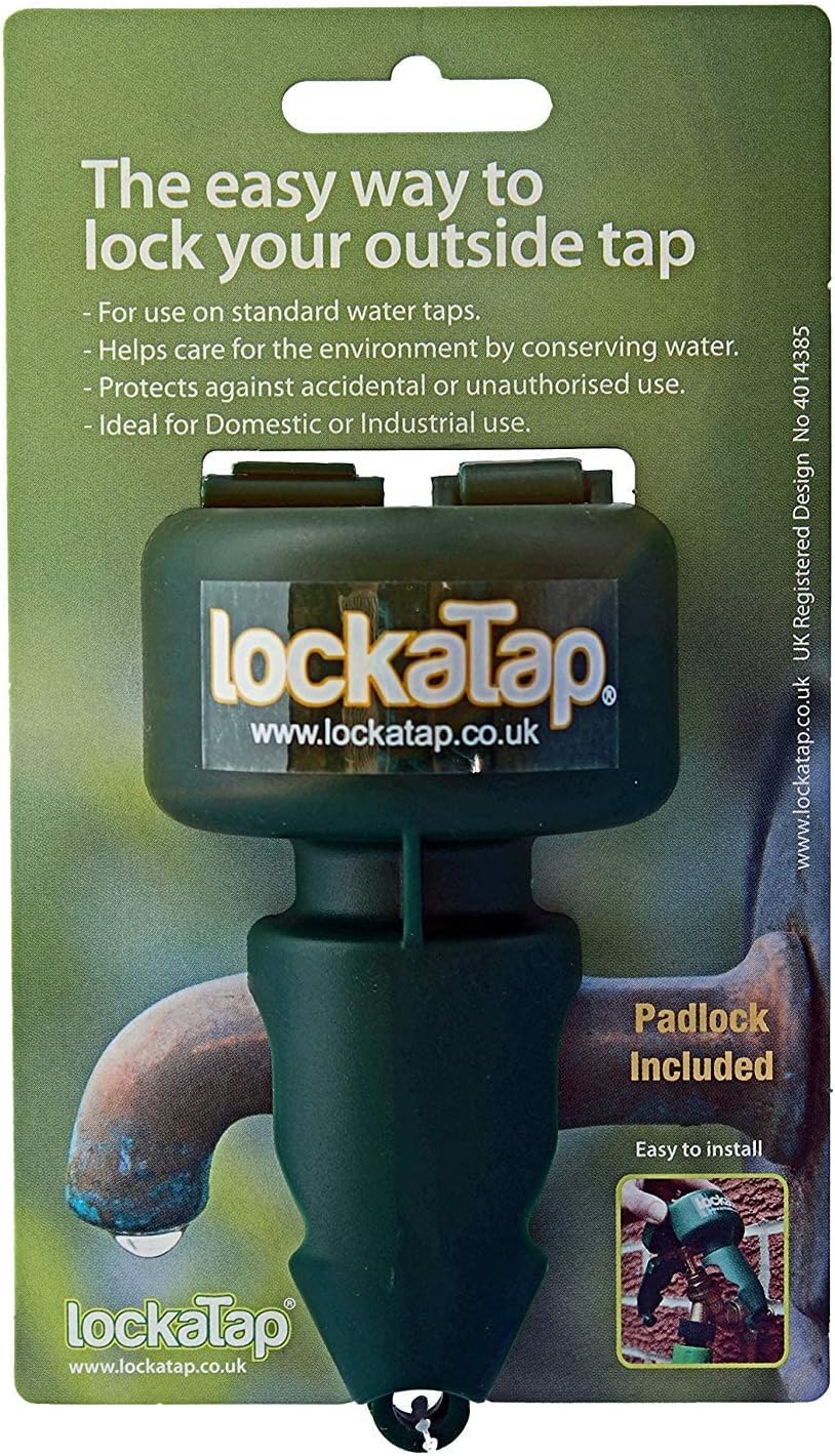 Lockatap PDSLT001 Tap Lock, Green,12.5 x 6.5 x 7 cm : Amazon.co.uk: Garden