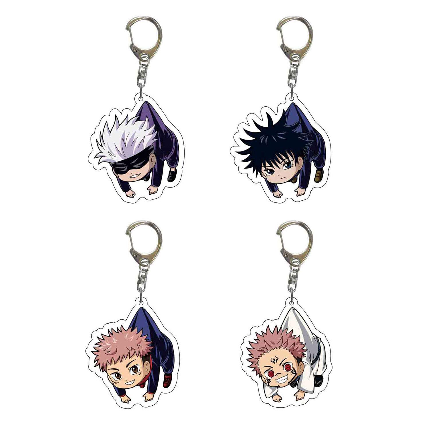 Buy Jujutsu Kaisen Keychain Pendant Itadori Yuji Satoru Anime Acrylic ...