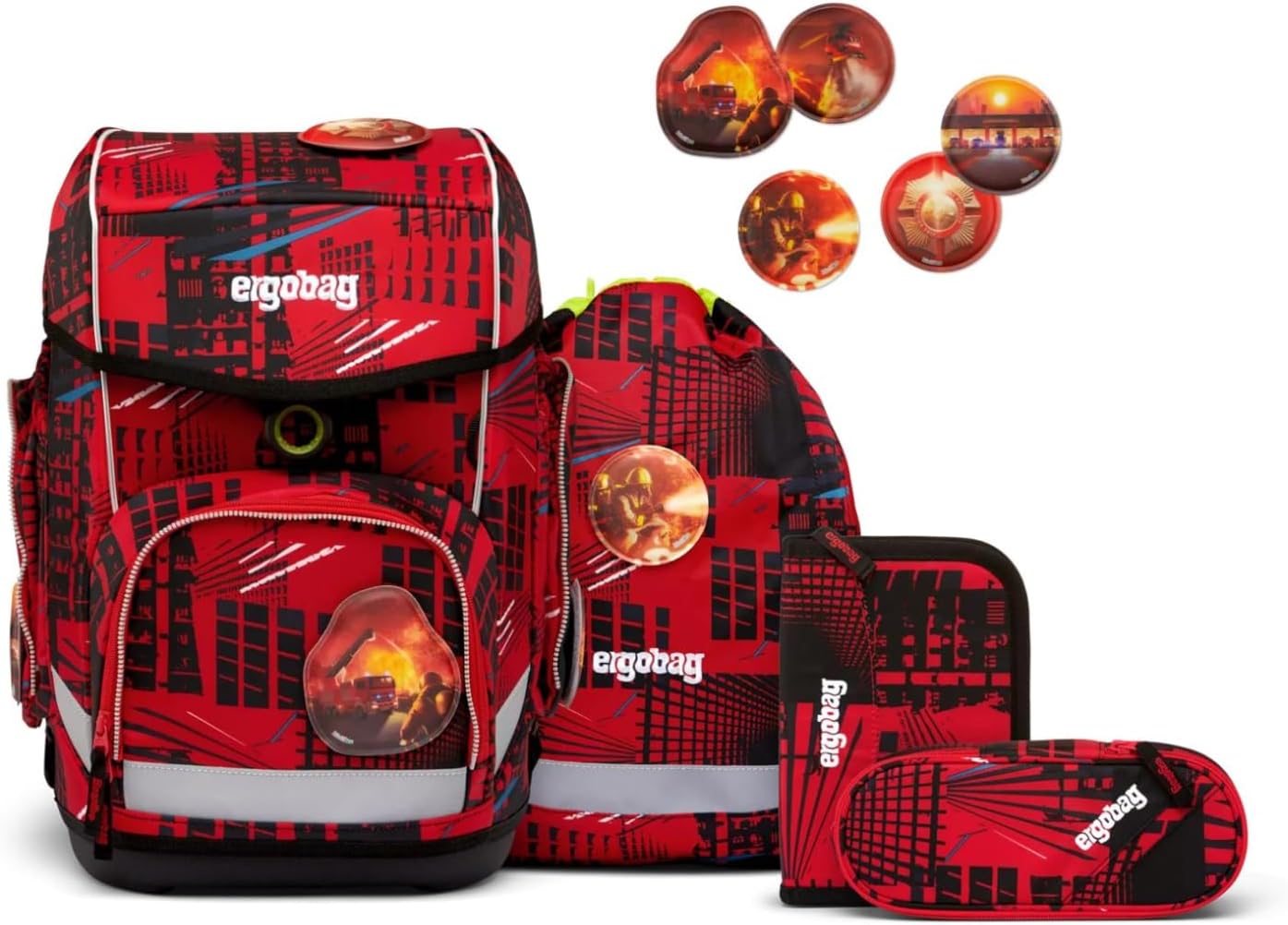 ergobag Cube FireBear Rucksack, Jugend Unisex, Mehrfarbig (Mehrfarbig), OneSize : Amazon.de: Fashion