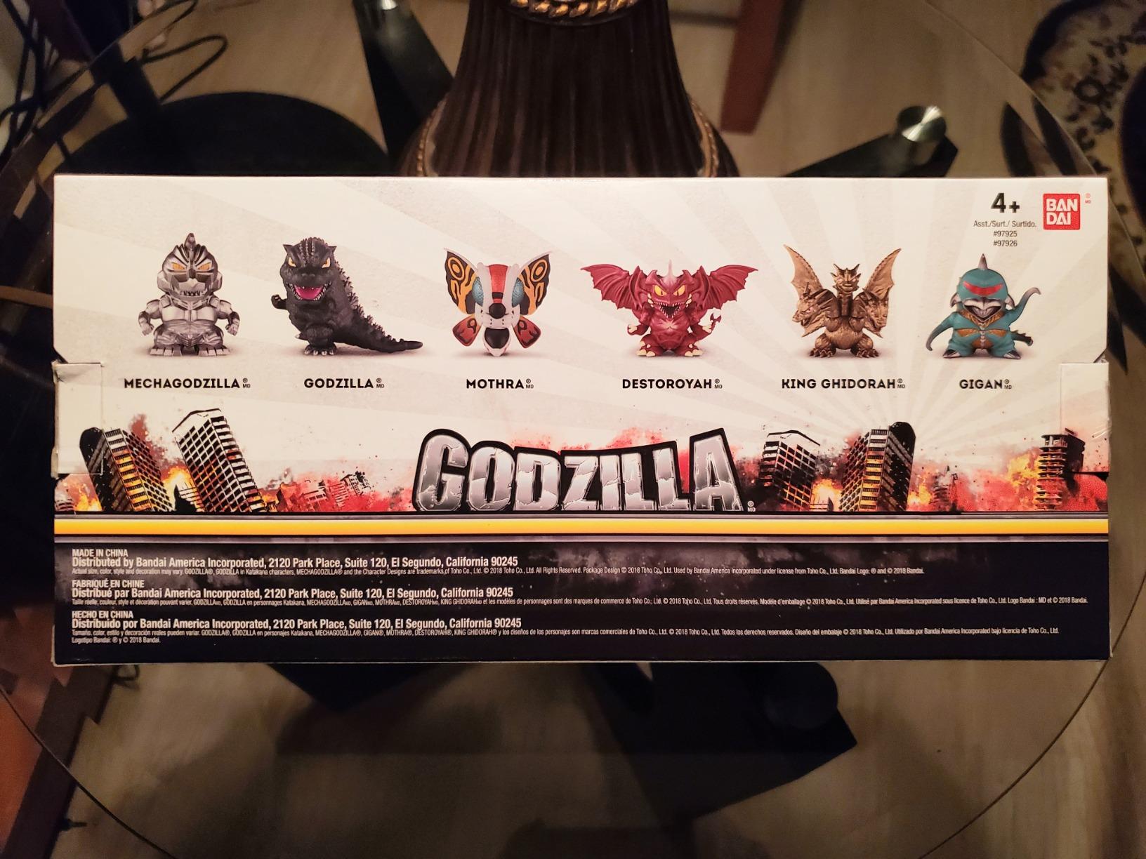 Amazon.com: BANDAI Godzilla Chibi Figure Six Pack : Toys & Games