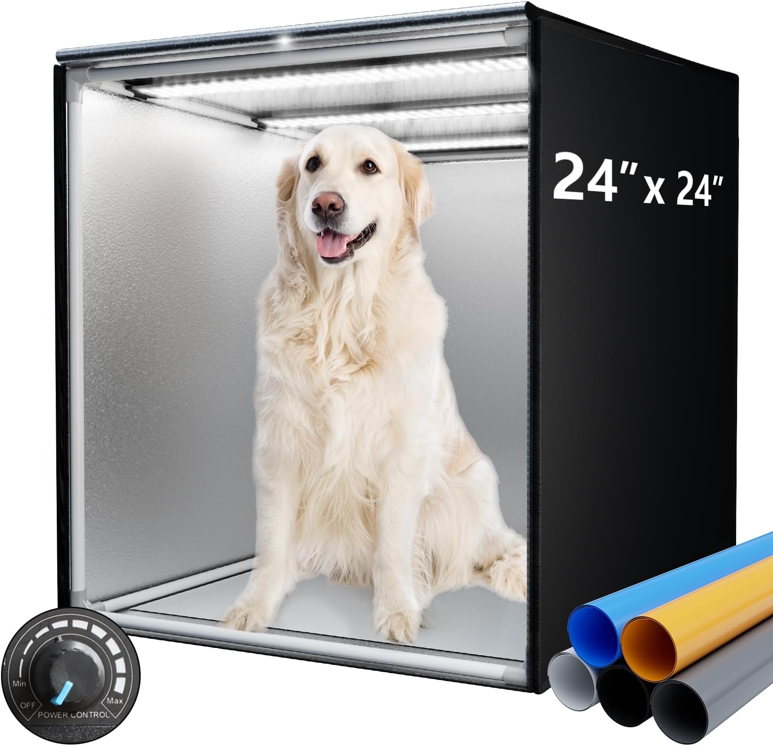 Amazon.com : 24" x 24" Light Box Photography 297 LED with 5 PVC ...