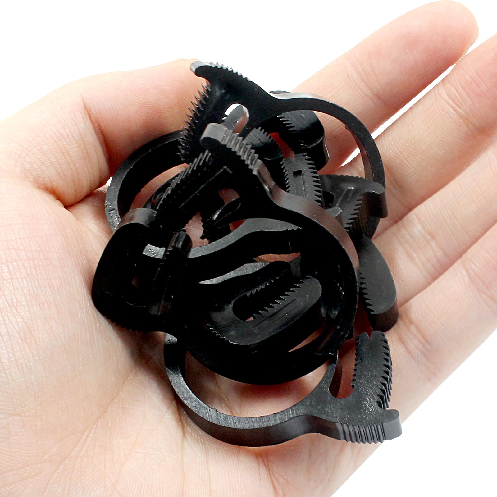 Snapklik.com : Cionyce 20 Pack Snap Grip Plastic Hose Clamps - 25.5-27 ...