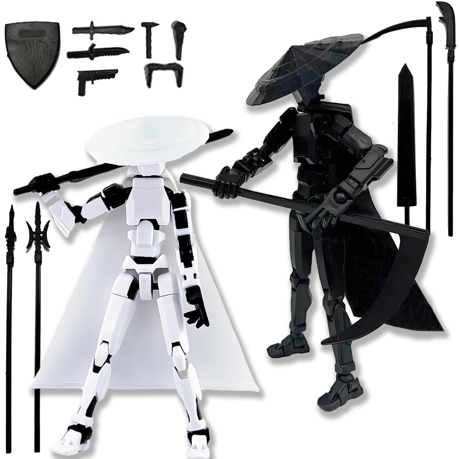 Amazon.com: 2 Packs (Assembly Completed) T13 Action Figure Set,Titan 13 ...