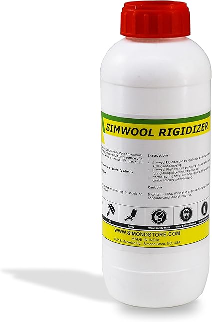 Amazon.com: Simond Store Rigidizer for Ceramic Fiber Coating, 2300F ...