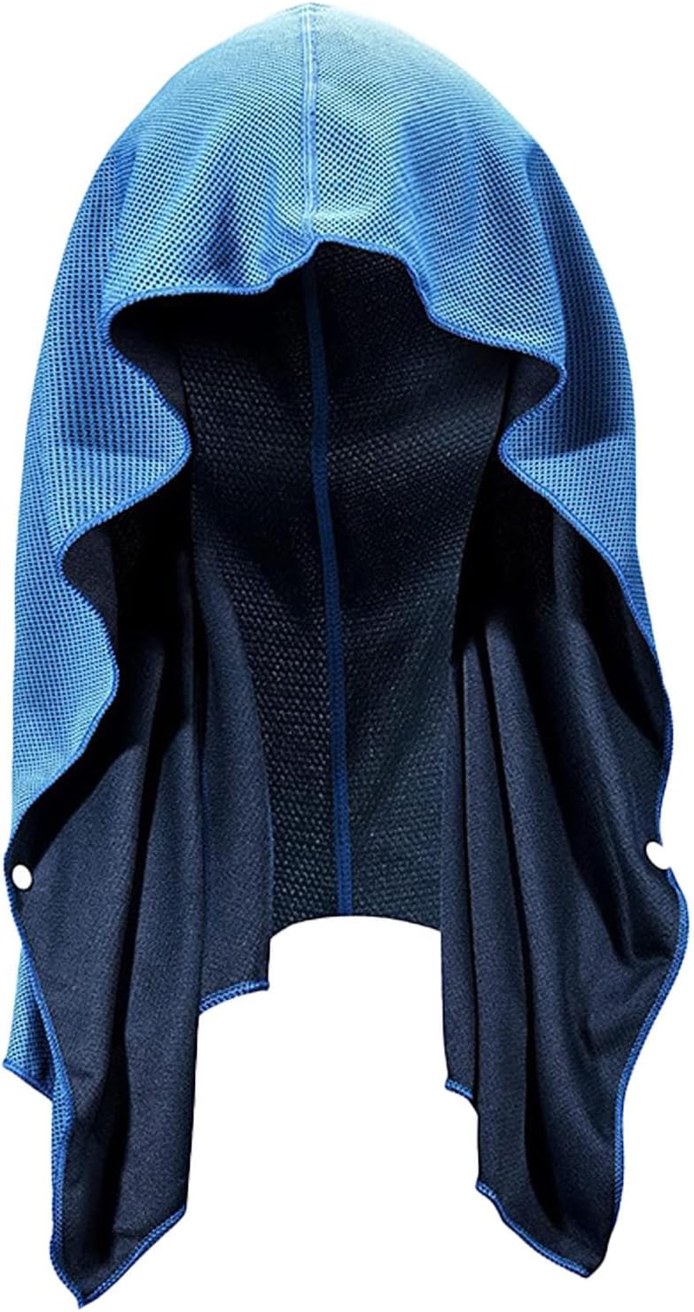 Amazon.com: homfanseec Cooling Hoodie Towel for Men Quick Drying ...