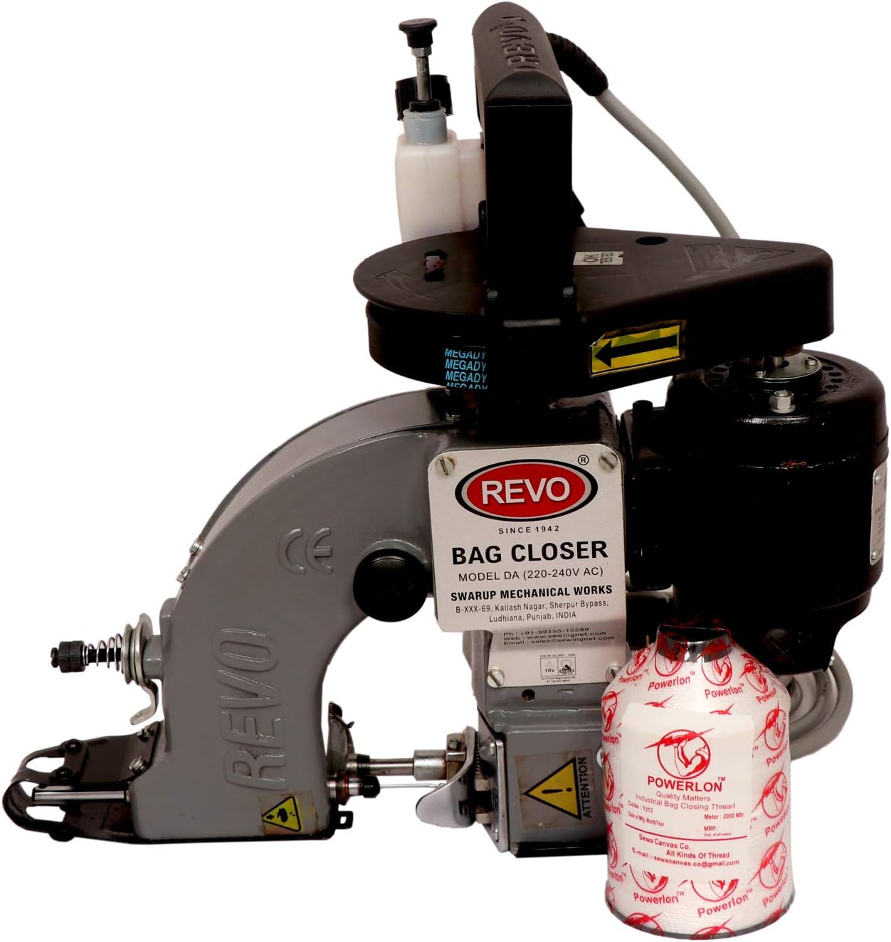 REVO Bag Closer Sewing Machine with Oil System DA (Black / Blue ...