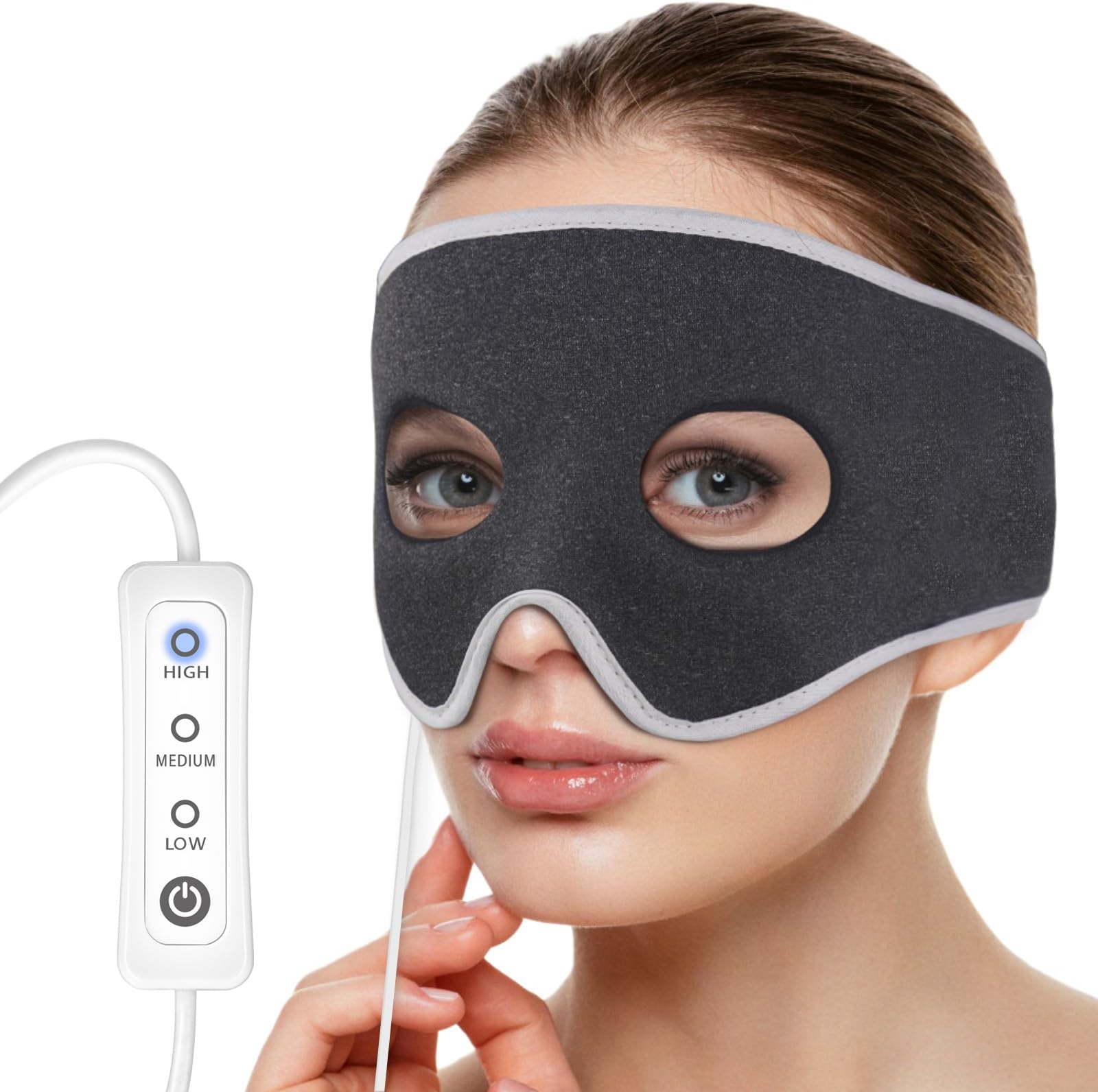 Amazon.com: Comfheat Sinus Pressure Relief Heated Mask Face Heating Pad ...