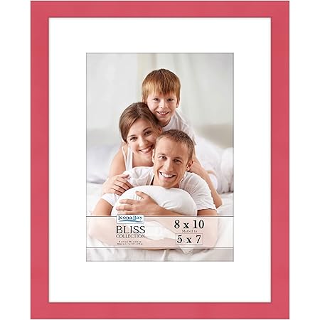 Amazon.com - ZXT-parts 8x10 Picture Frames Red Photo Frame. Solid Wood ...
