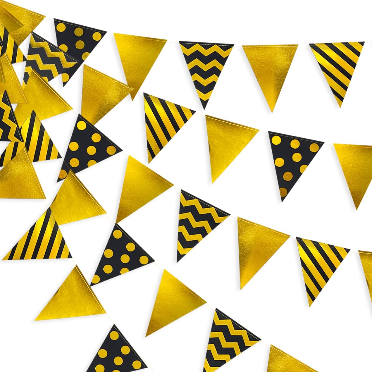 Amazon.com: Triangle Flag Bunting Banner, MerryNine 3 Pack 30 Feet ...