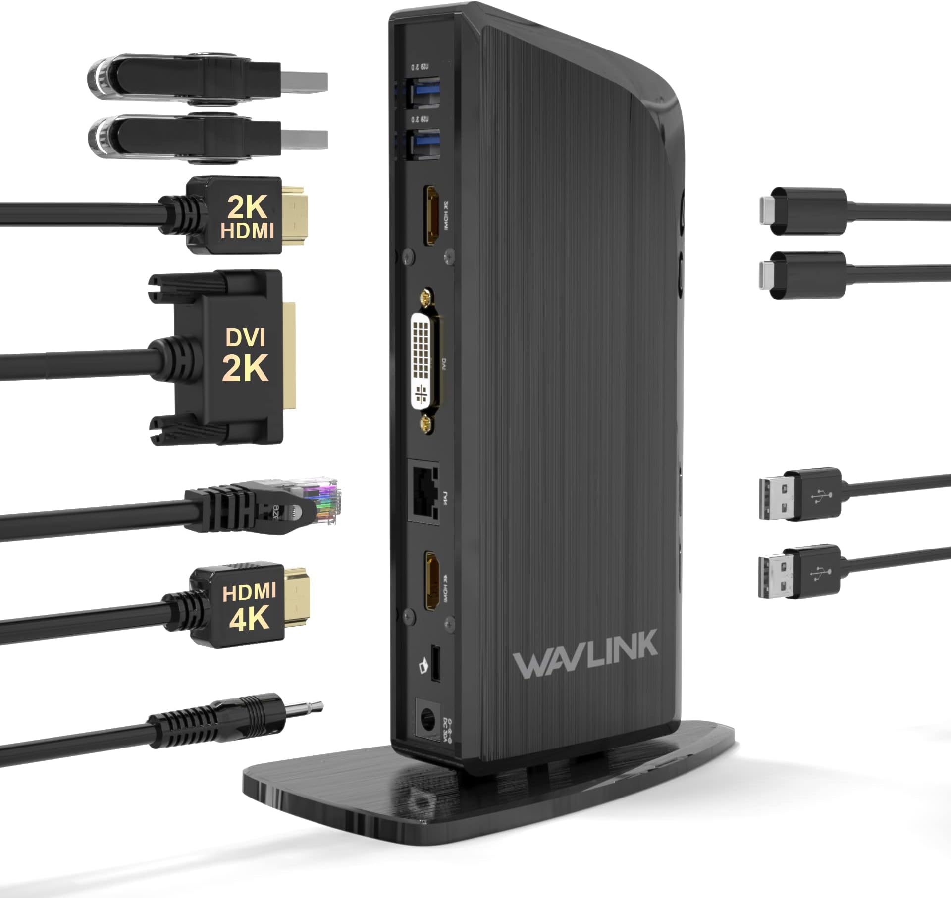 Amazon.com: WAVLINK USB-C Docking Station, 4k Dual Display Universal ...