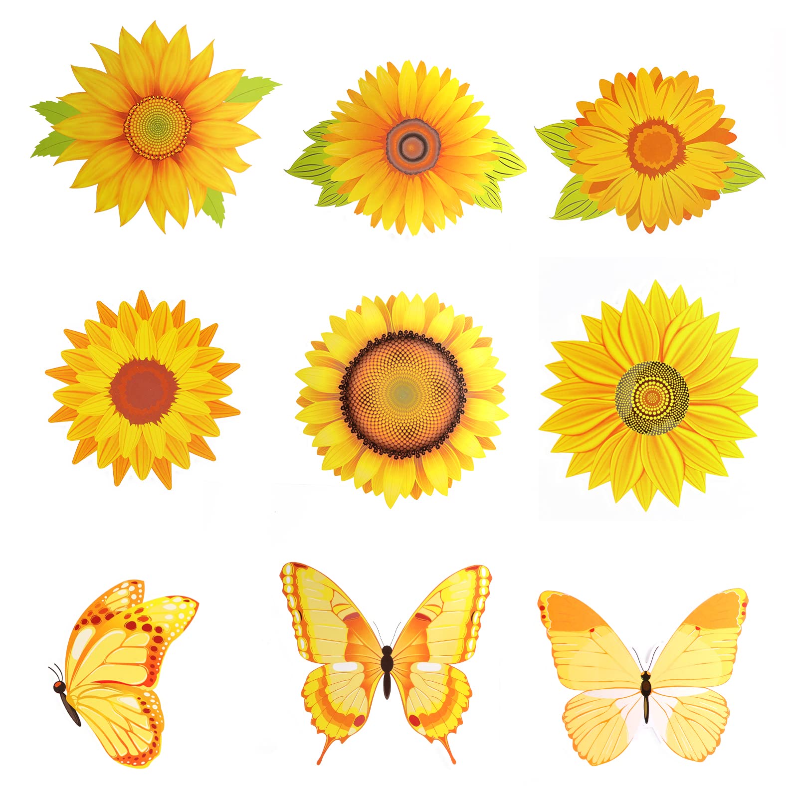 Buy AIEX 45pcs Summer Bulletin Board Cutouts, Spring Sunflower Cutouts ...