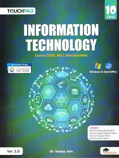 Orange Touchpad Information Technology Class 10 (Code 402) : Amazon.in ...