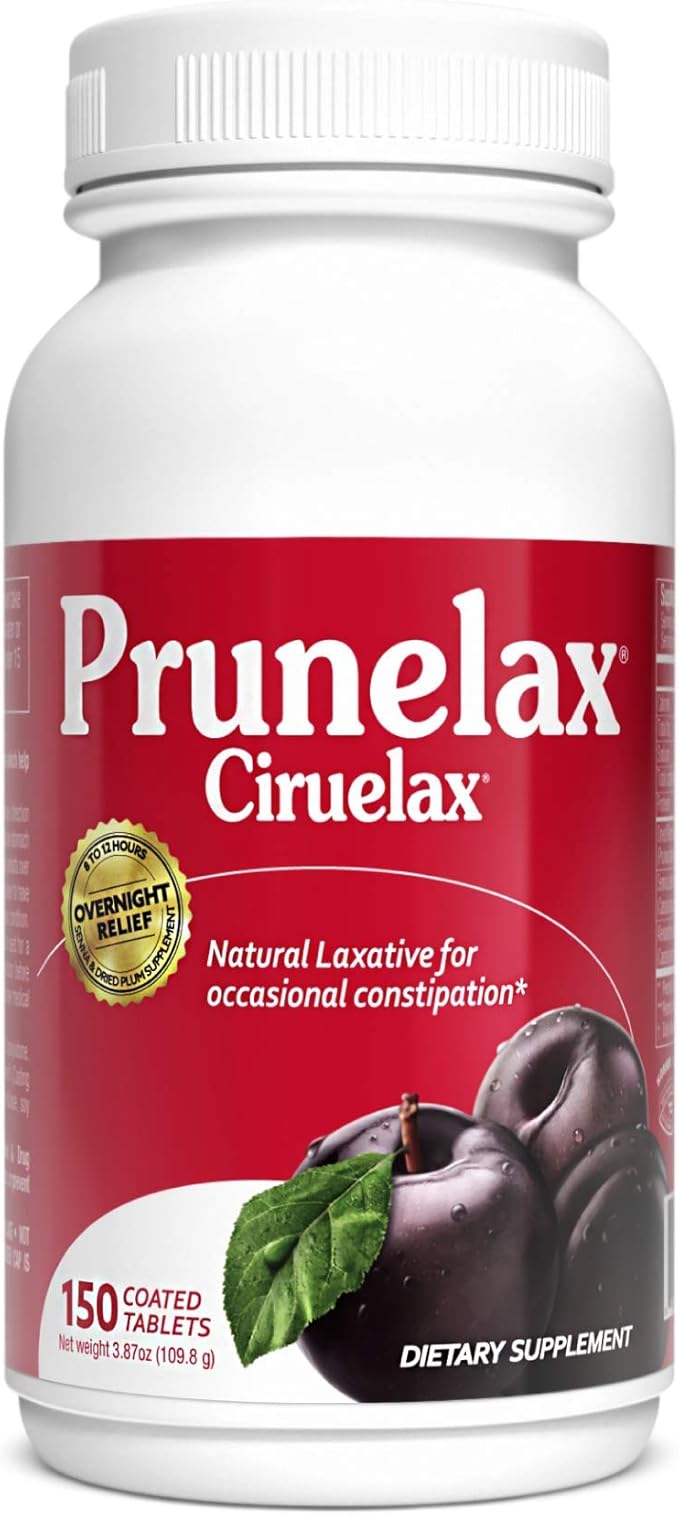 Amazon.com: Prunelax Natural Laxative Regular Strength Tablets – Safe ...