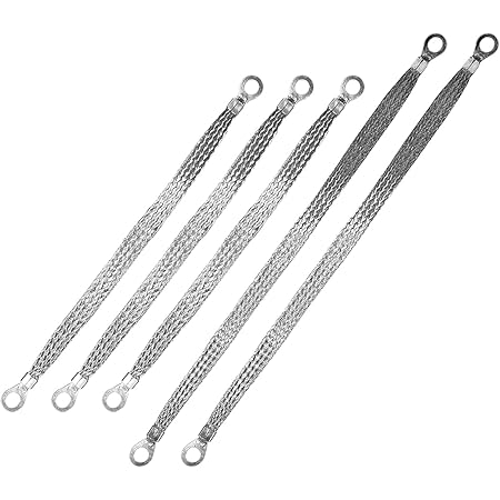 Amazon.com: PVOTAWP 5PCS Universal Automotive Ground Strap, Flat Braided 2pcs 13" x 1/2" and ...