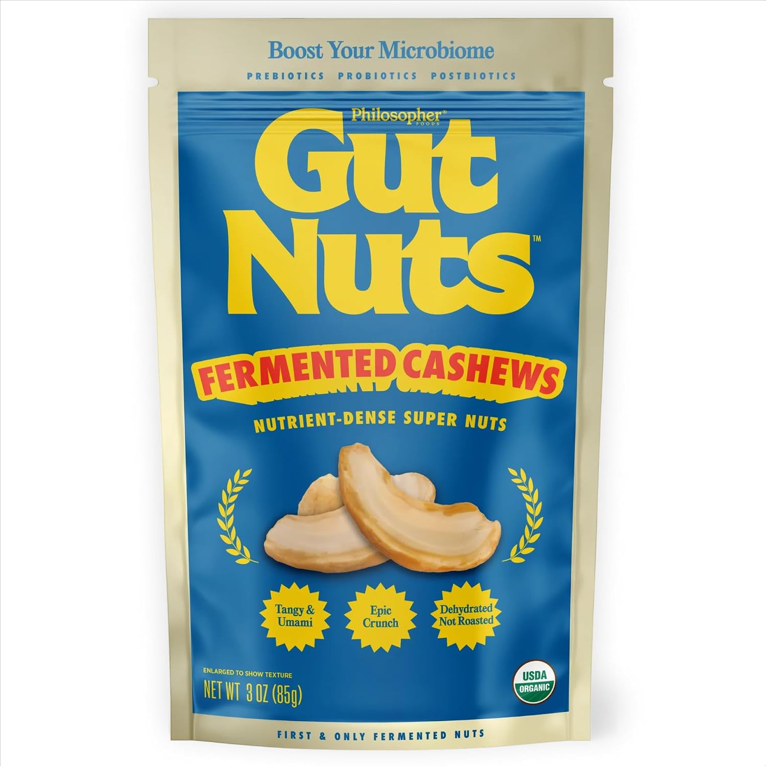 Amazon.com : Gut Nuts - Fermented and Sprouted "Sourdough" Cashews for ...