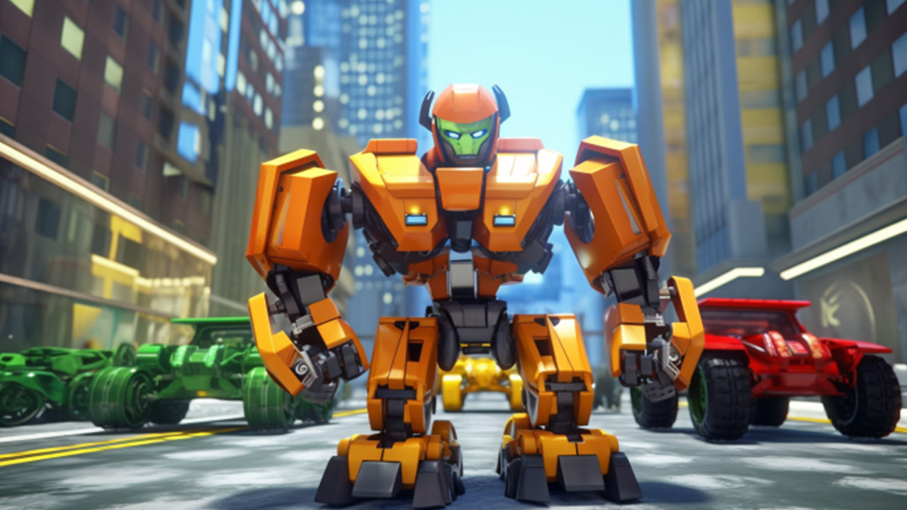 Flying Car Transformation Robot free 3D, Ultimate Futuristic US Police ...