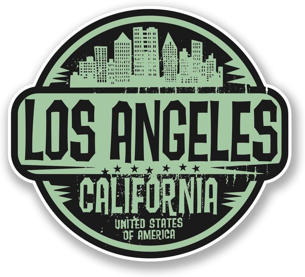 Amazon.com: Los Angeles Graffiti Sticker Bumper Sticker Vinyl Decal 5 ...