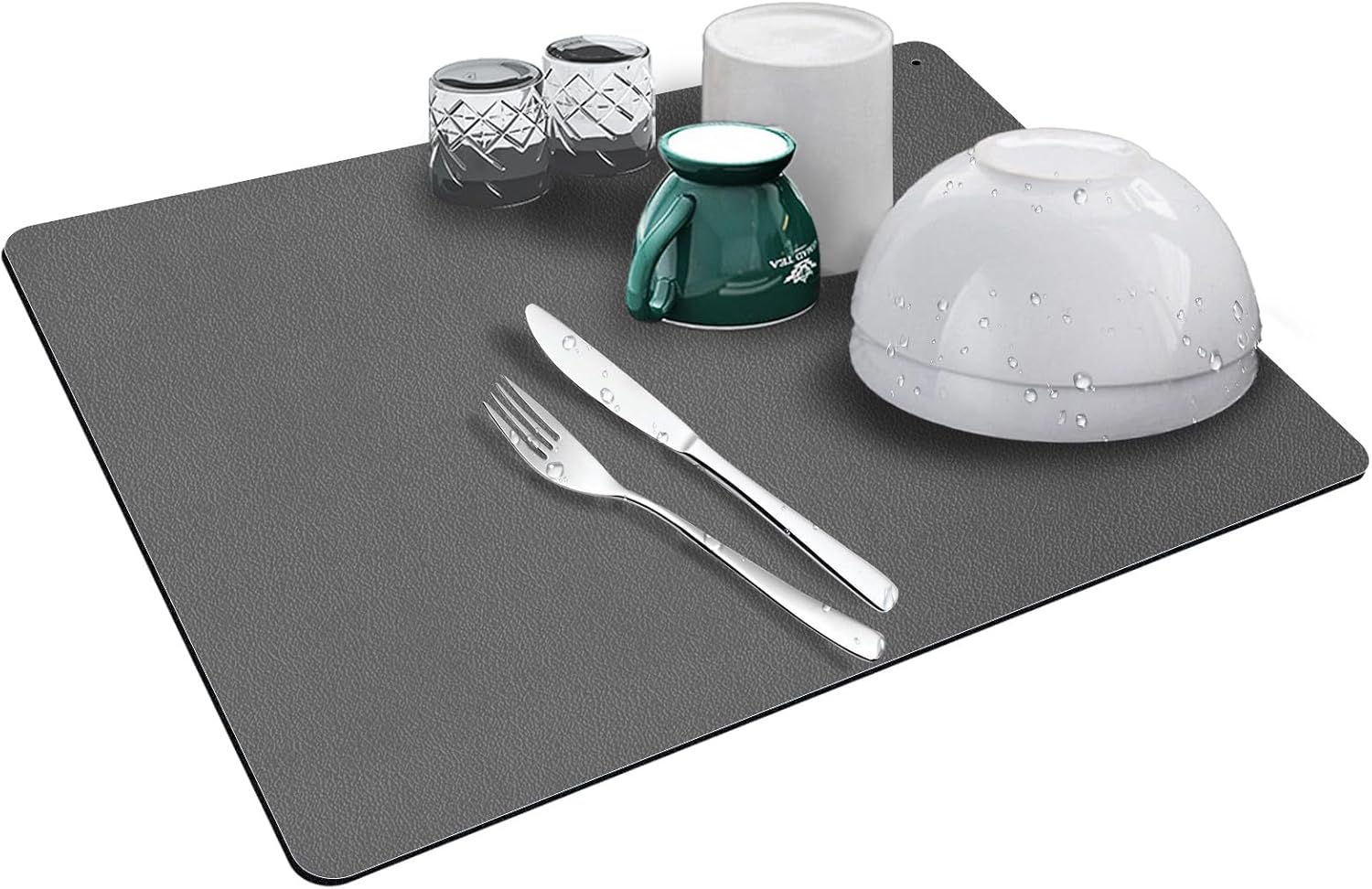 Amazon.com: Uovviney Dish Drying Mats for Kitchen Counter - 24"x16 ...