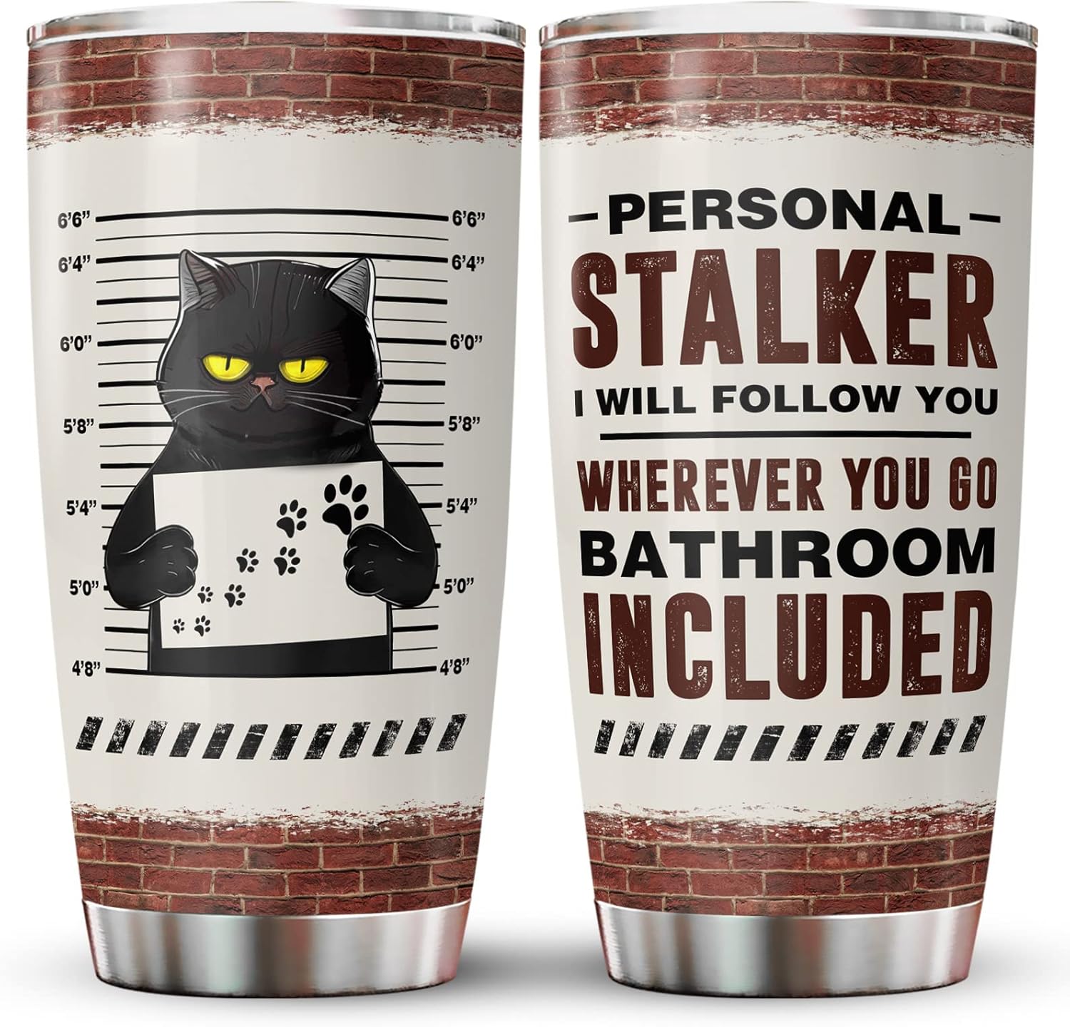 Amazon.com | 34HD Cat Gifts for Cat Lovers, Funny Cat Tumbler with Lid ...