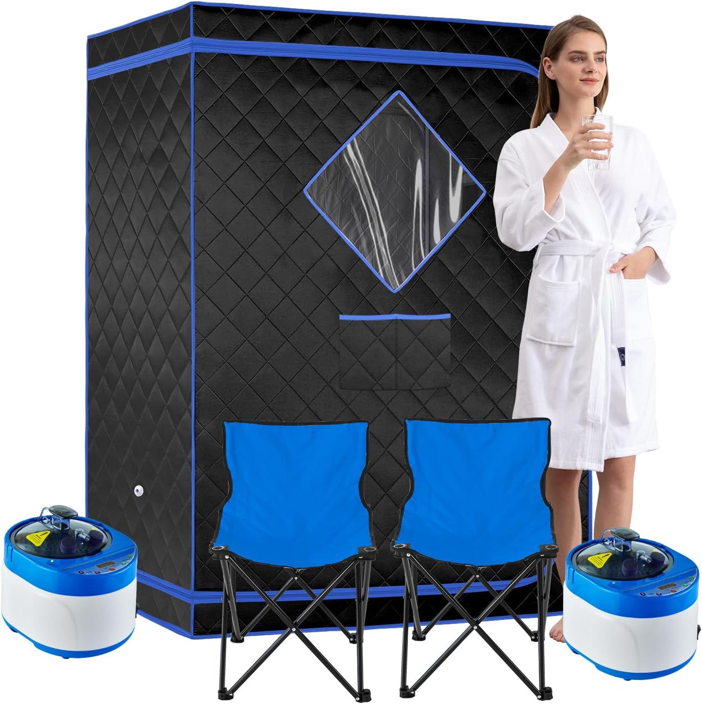 Shower Steamers ZONEMEL Personal Portable Steam Sauna Tent, Full Size ...