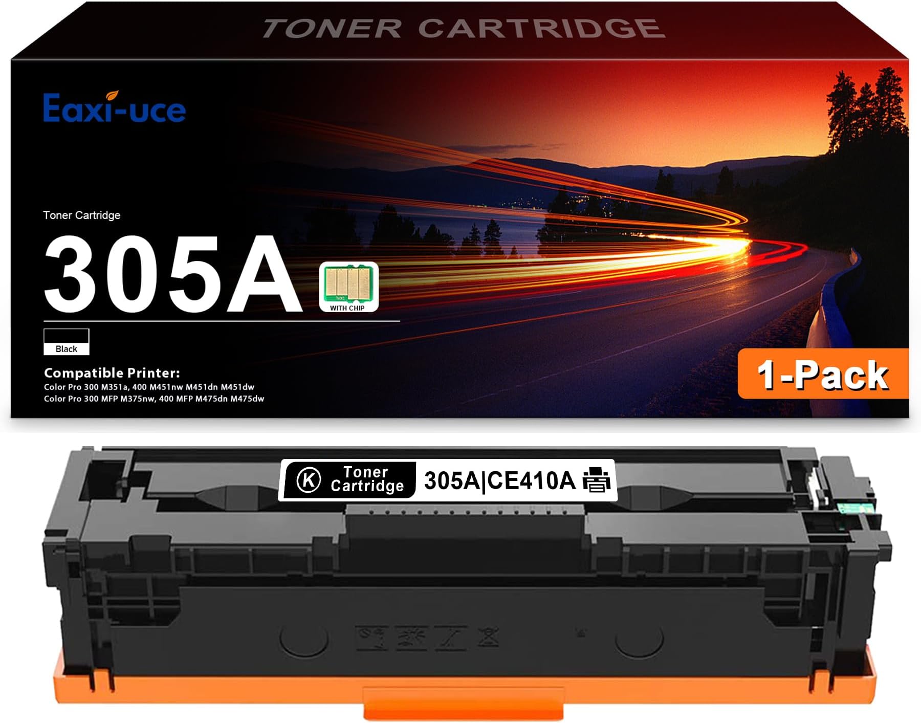 Amazon.com: HP 305A Black Toner Cartridge | Works with HP LaserJet Pro ...