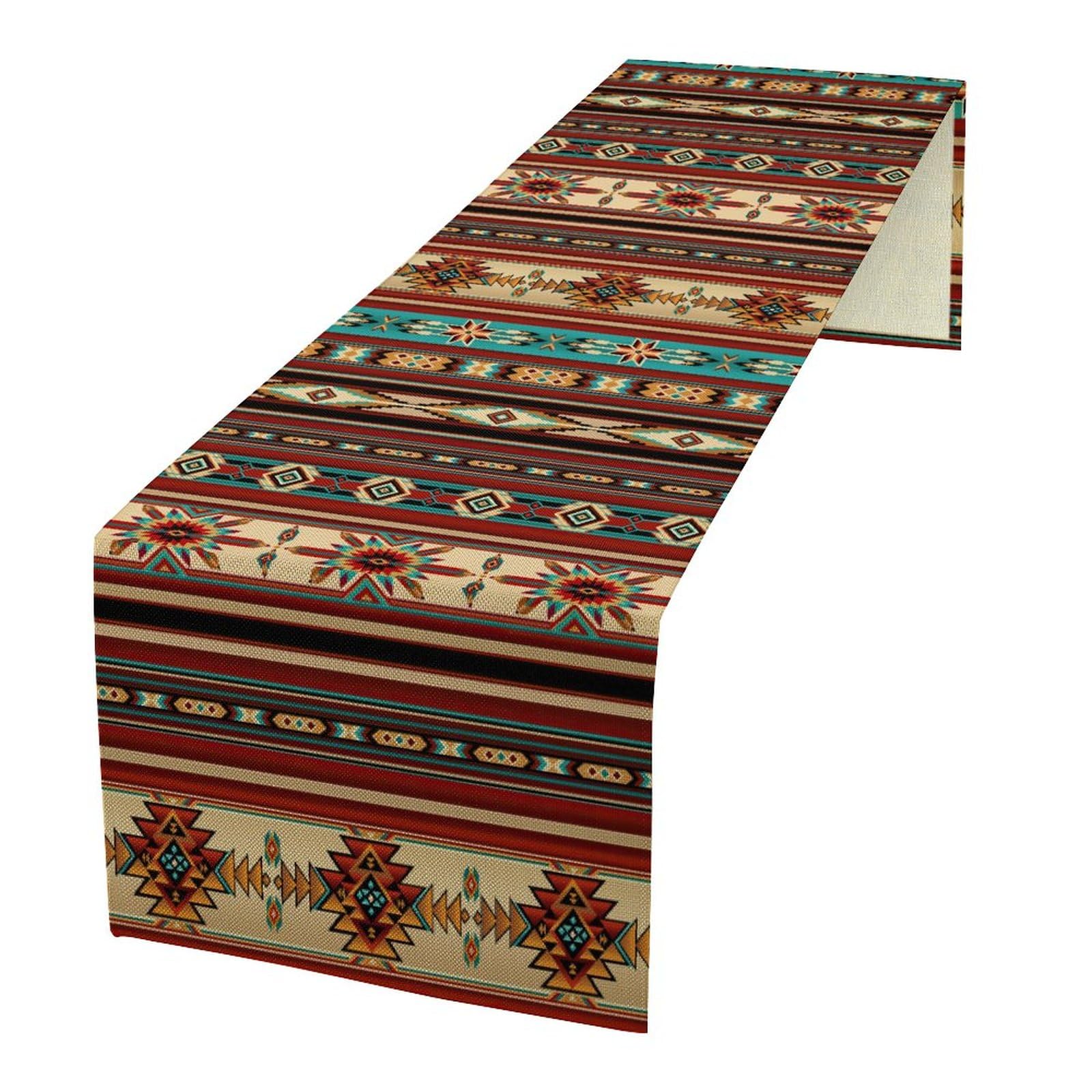 Amazon.com: Aztec Southwest Table Runner,Ethnic Style Design Geometric ...
