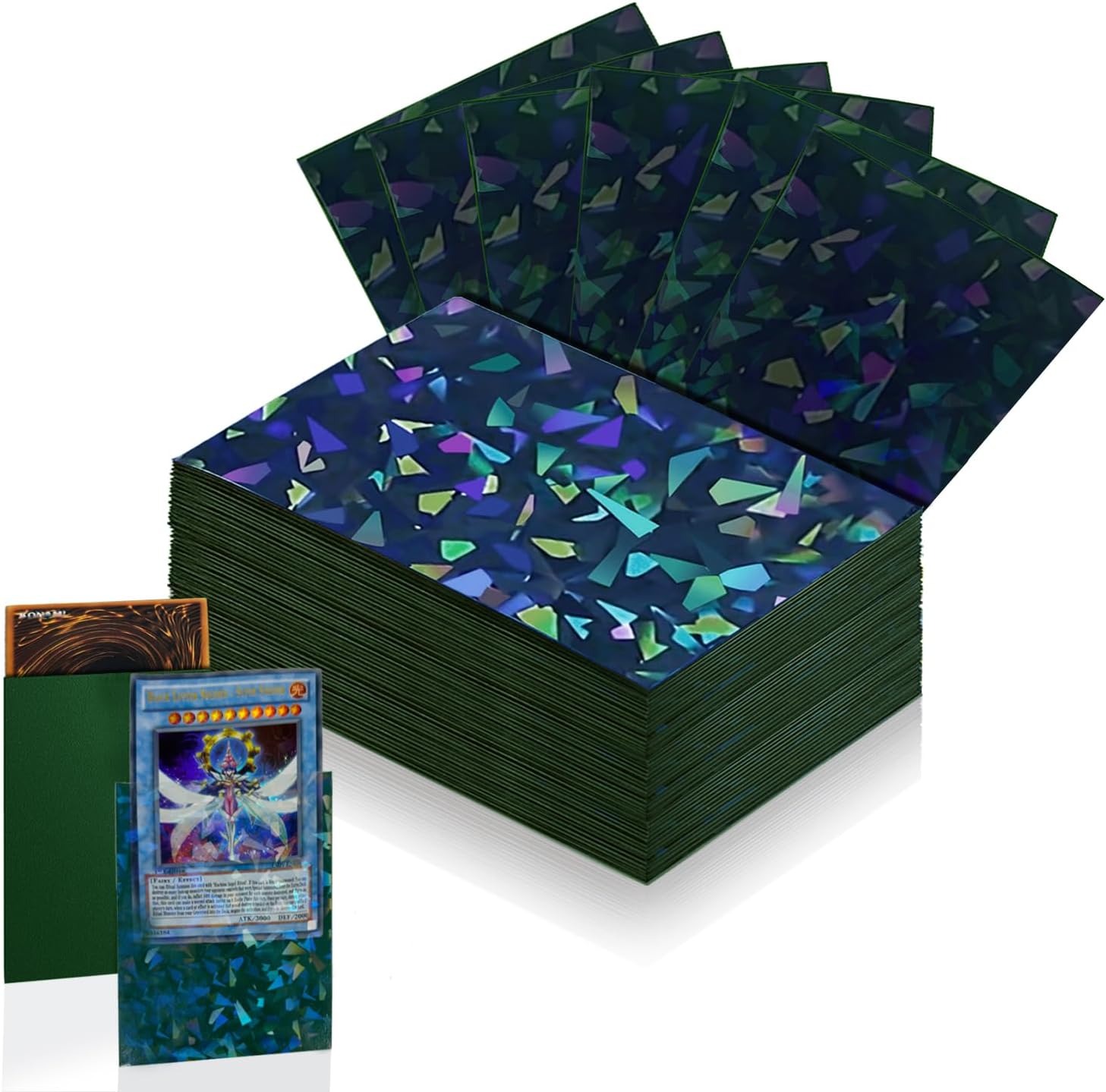 Amazon.com: 100 Count Green Card Sleeves for Trading Cards, Perfect Fit ...