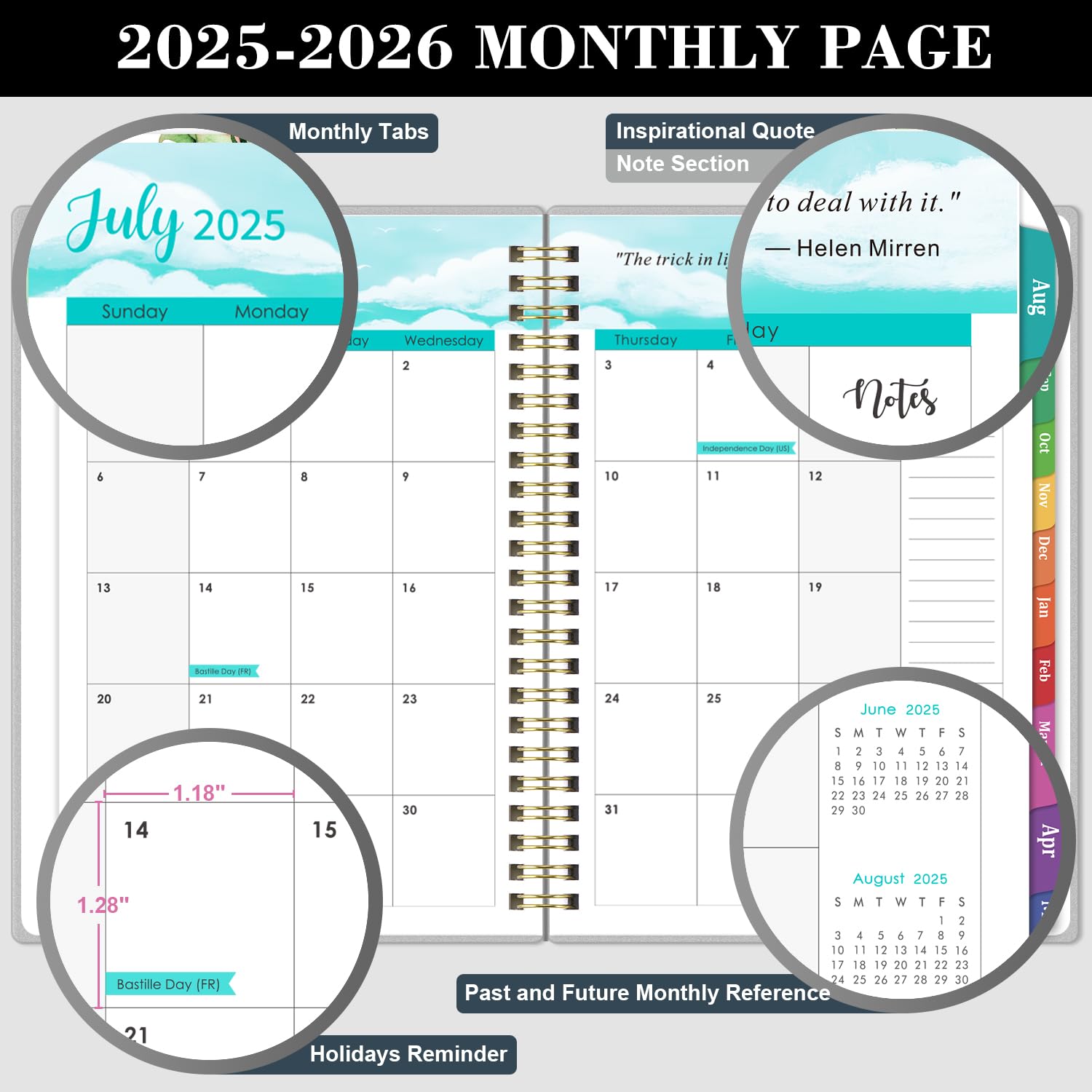 Snapklik.com : 2025-2026 Planner - JUL 2025 -JUN 2026, 2025-2026 Planner Daily Weekly And ...